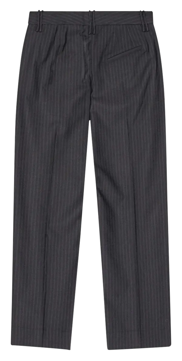 GANNI Pleated Pinstripe Trousers