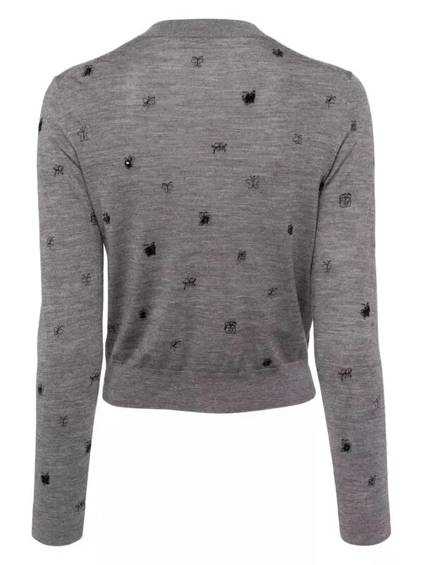 JNBY Sequin-embellished Cropped Sweater