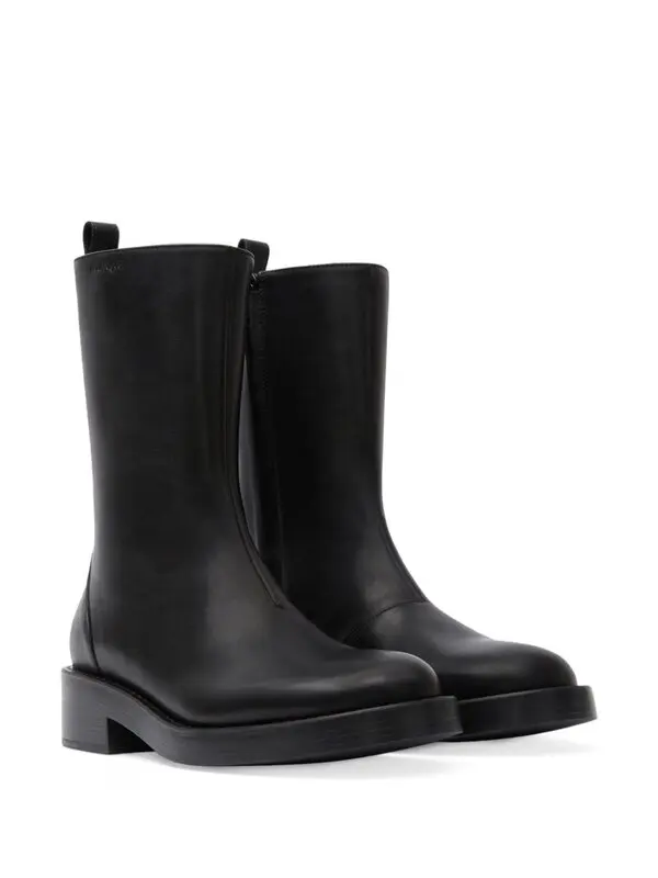 COURREGES Rider Leather Boots - Black