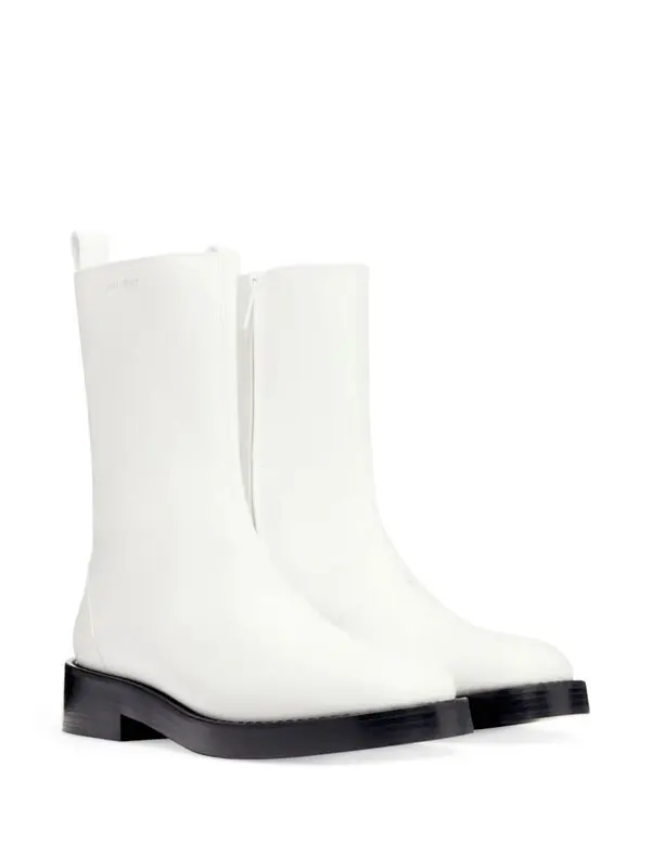 COURREGES Rider Leather Boots - White