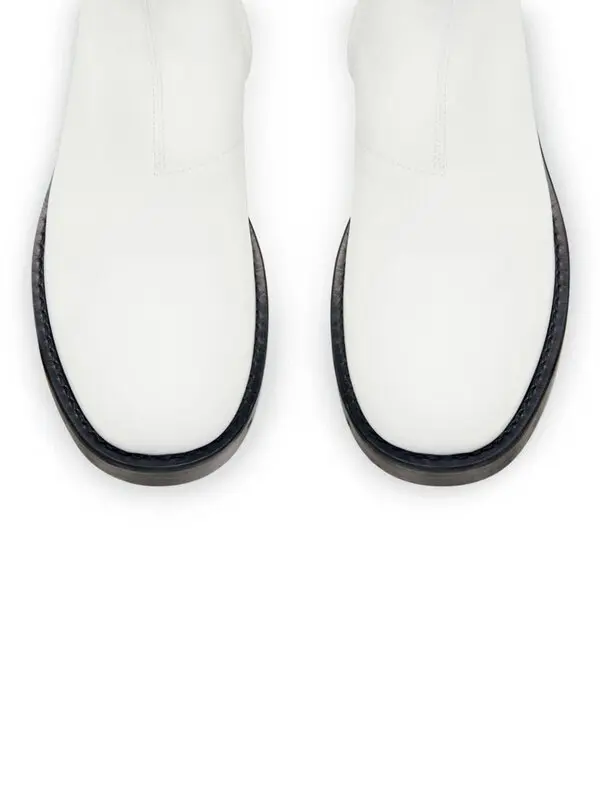 COURREGES Rider Leather Boots - White