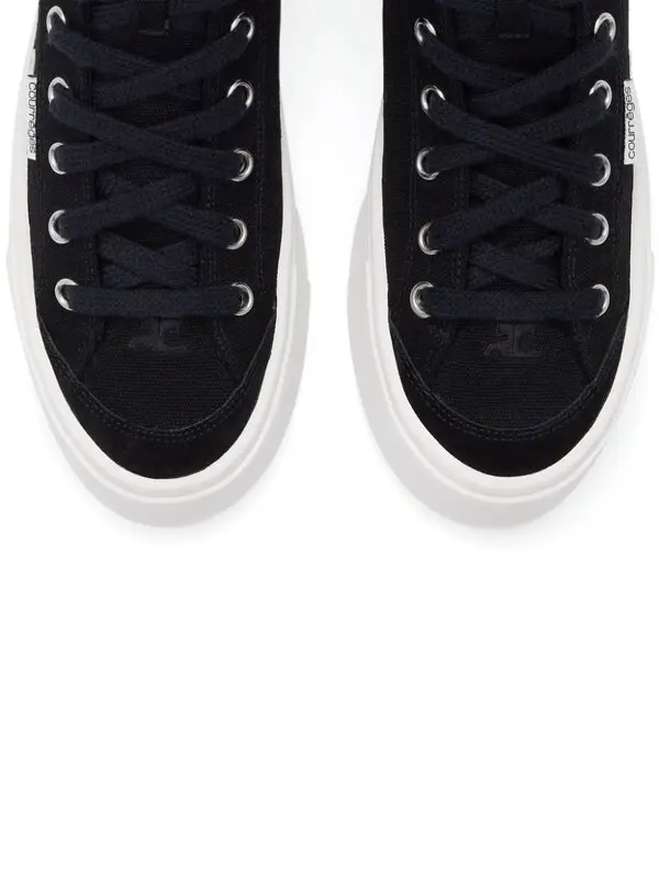 COURREGES Canvas Hi-top Sneakers