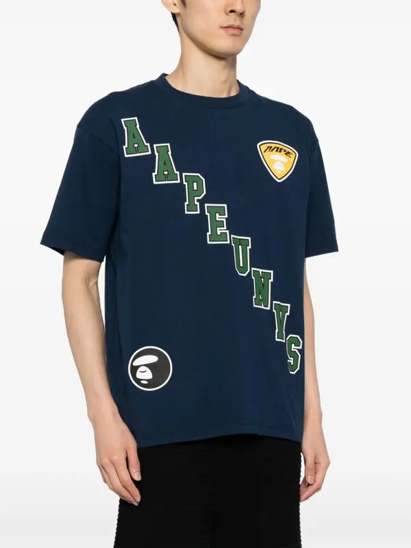AAPE BY *A BATHING APE Moonface Logo Printed Tee