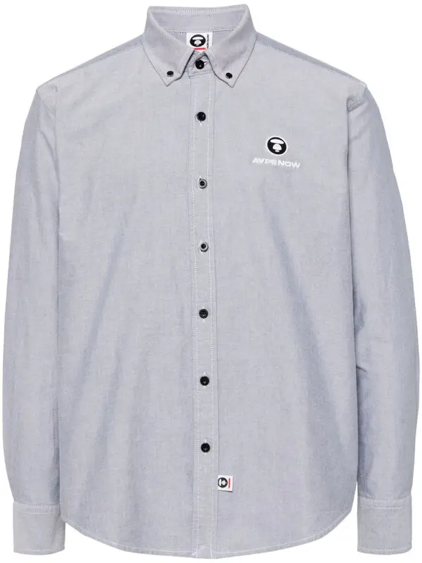 AAPE BY *A BATHING APE Logo-patch Long-sleeved Shirt