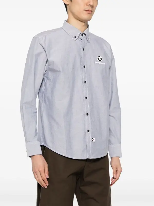 AAPE BY *A BATHING APE Logo-patch Long-sleeved Shirt