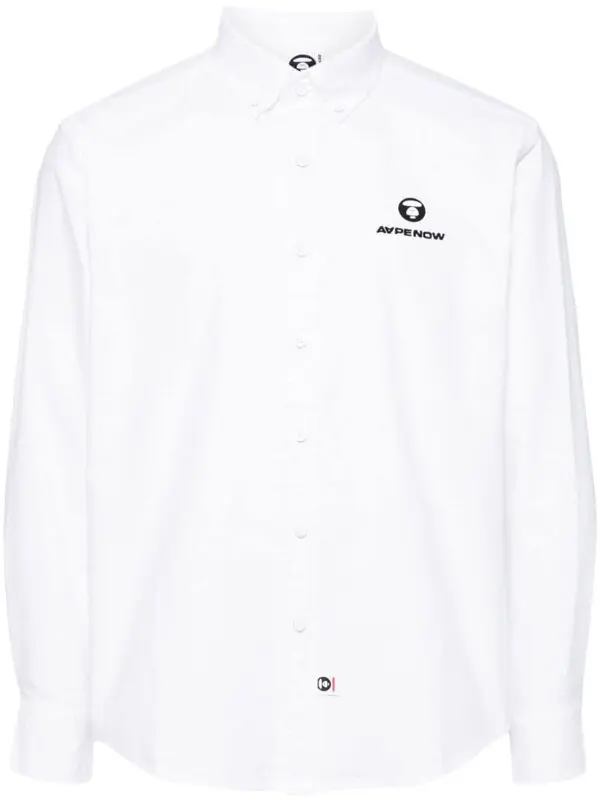 AAPE BY *A BATHING APE Logo-patch Long-sleeved Shirt