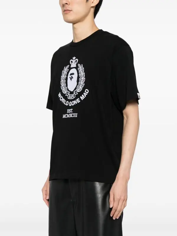 A BATHING APE Embroidered Logo T-shirt