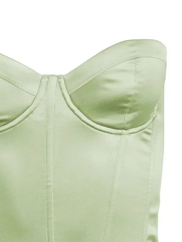 FLEUR DU MAL Hamptons Bustier Top - Green