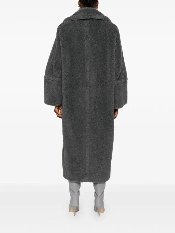 Max Mara Kadiak Faux-fur Coat - Grey