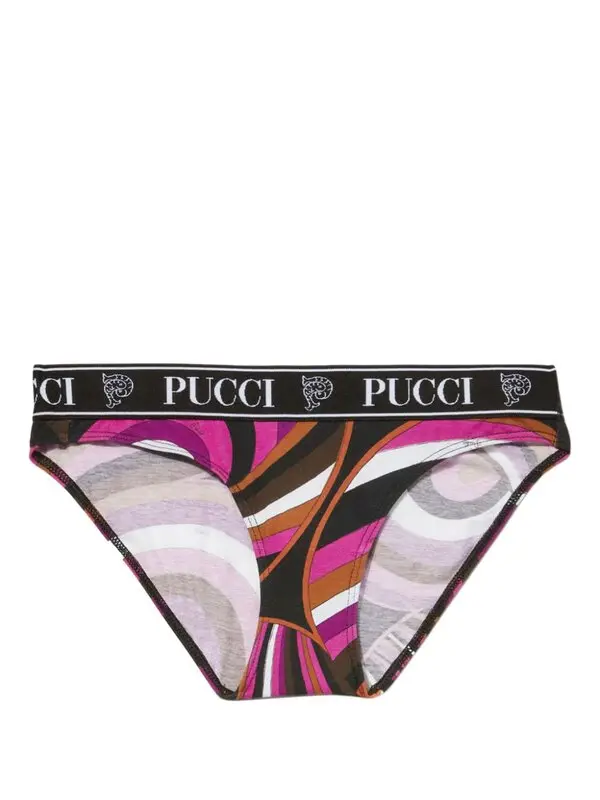 Emilio Pucci Logo-print Briefs - Pink