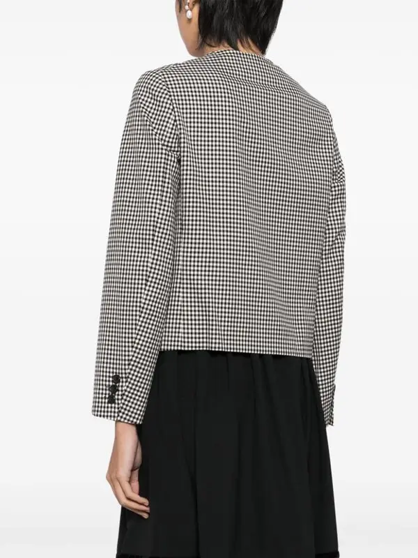Comme Des Garçons Checked Wool Jacket