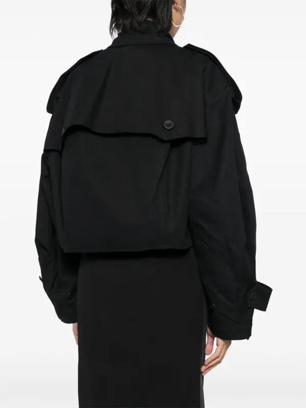 JNBY Single-breasted Cotton Coat - Black