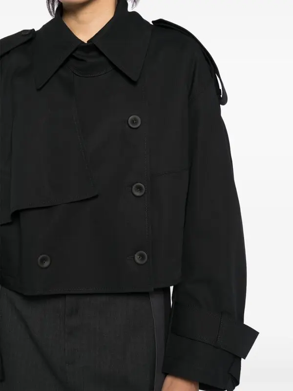 JNBY Single-breasted Cotton Coat - Black