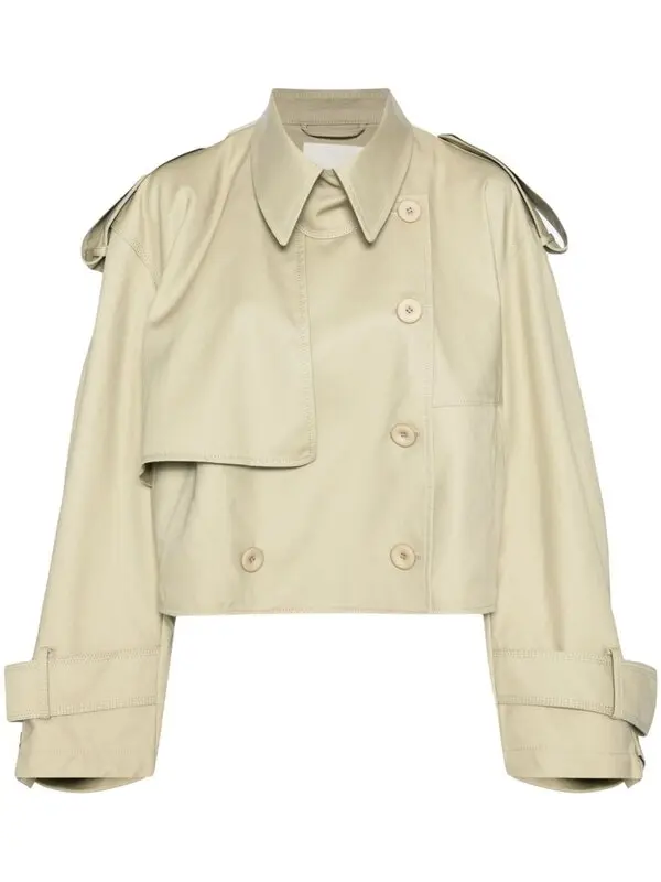 JNBY Single-breasted Cotton Coat - Brown