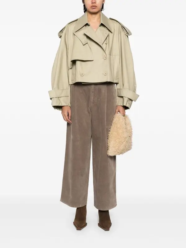 JNBY Single-breasted Cotton Coat - Brown