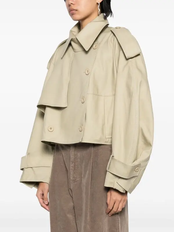 JNBY Single-breasted Cotton Coat - Brown