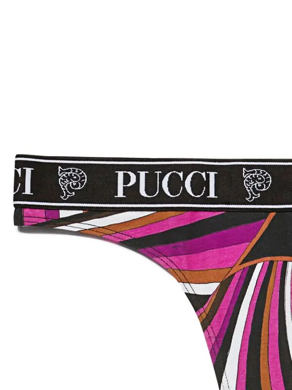 Emilio Pucci Logo-print Thong