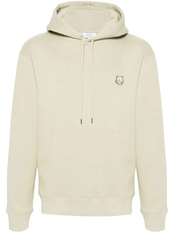 Maison Kitsuné Fox-motif Hoodie - Green