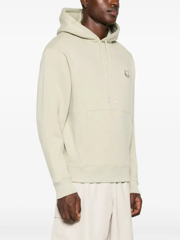 Maison Kitsuné Fox-motif Hoodie - Green