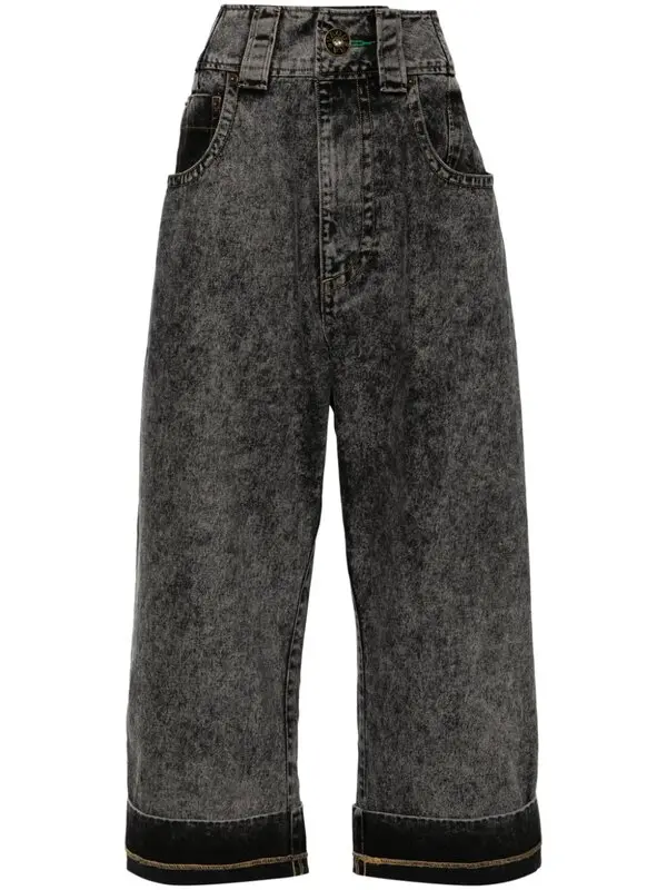 Vaquera Wide-leg Jeans - Black