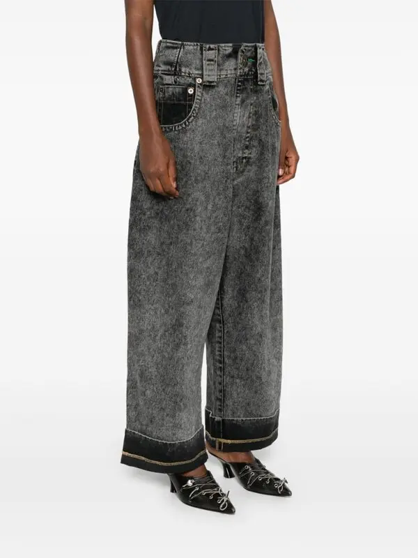 Vaquera Wide-leg Jeans - Black