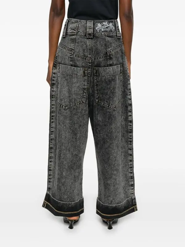 Vaquera Wide-leg Jeans - Black