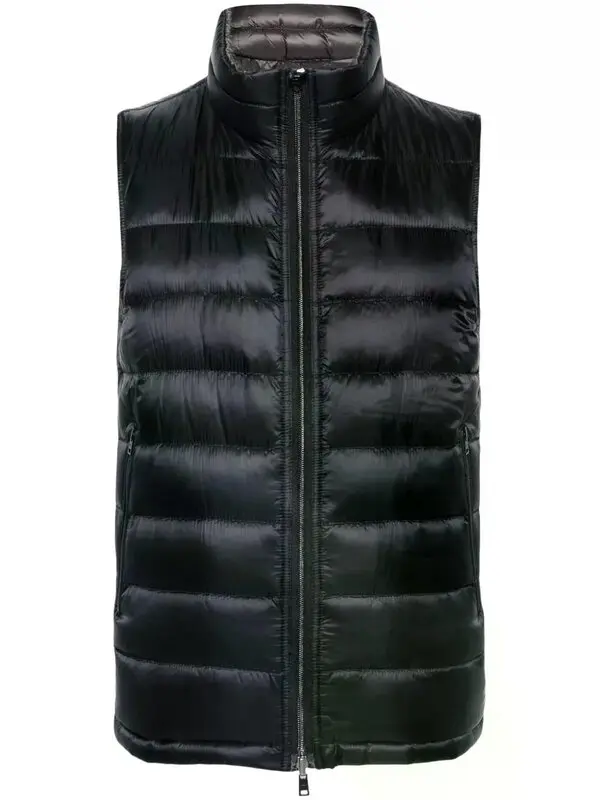 Herno Reversible Padded Gilet - Black