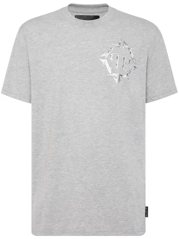 Philipp Plein Chrome Logo-print T-shirt - Grey