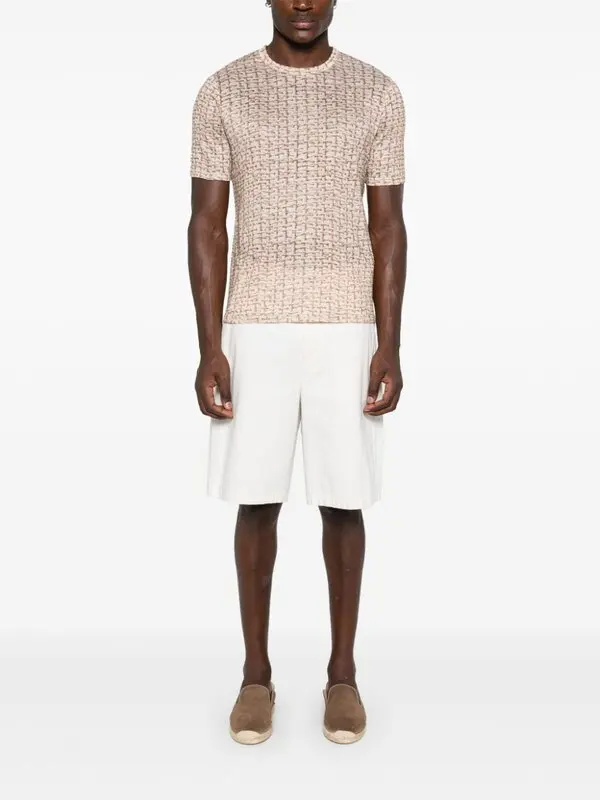Giorgio Armani Woven-print T-shirt