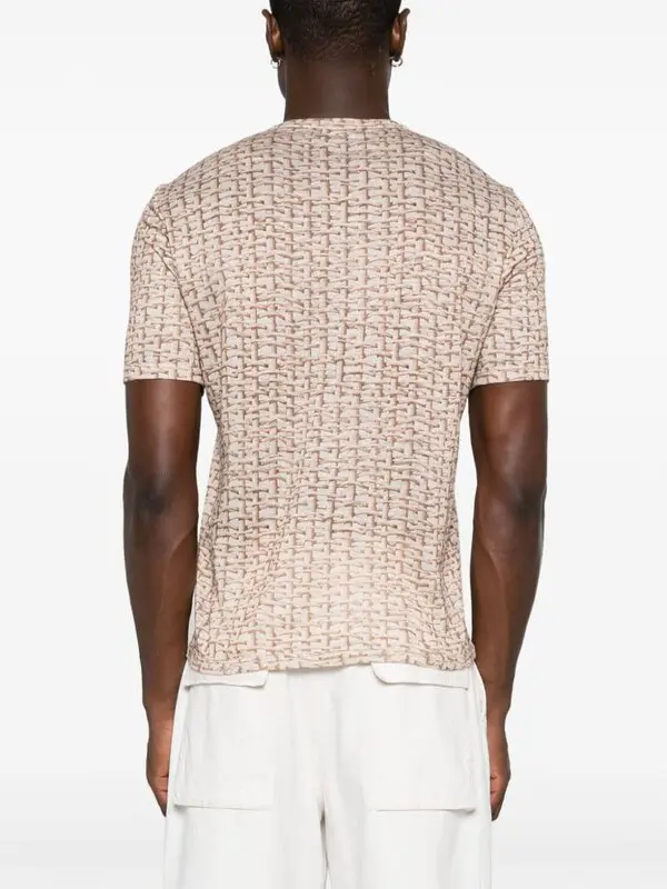 Giorgio Armani Woven-print T-shirt
