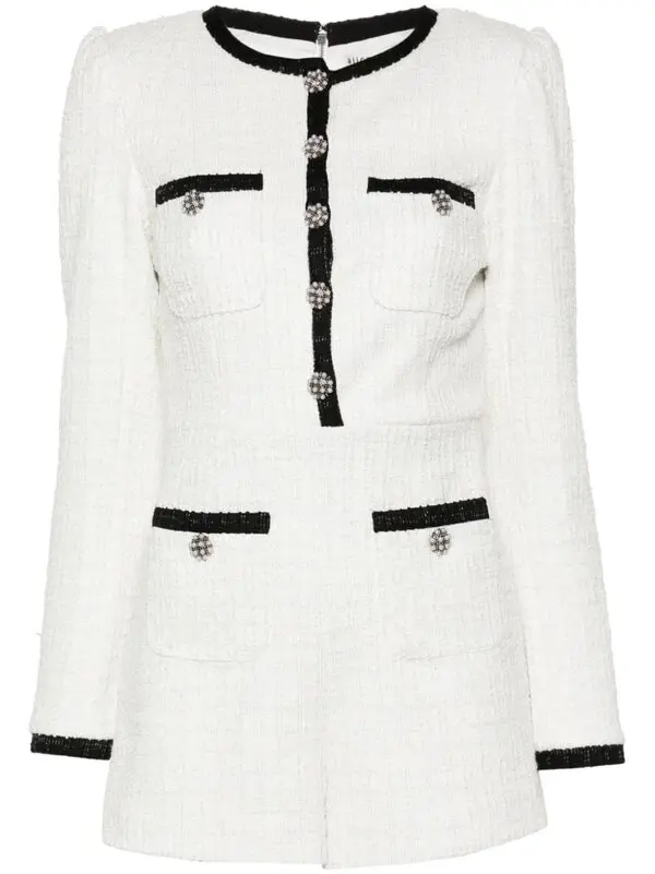Alice + Olivia Shiloh Playsuit - White