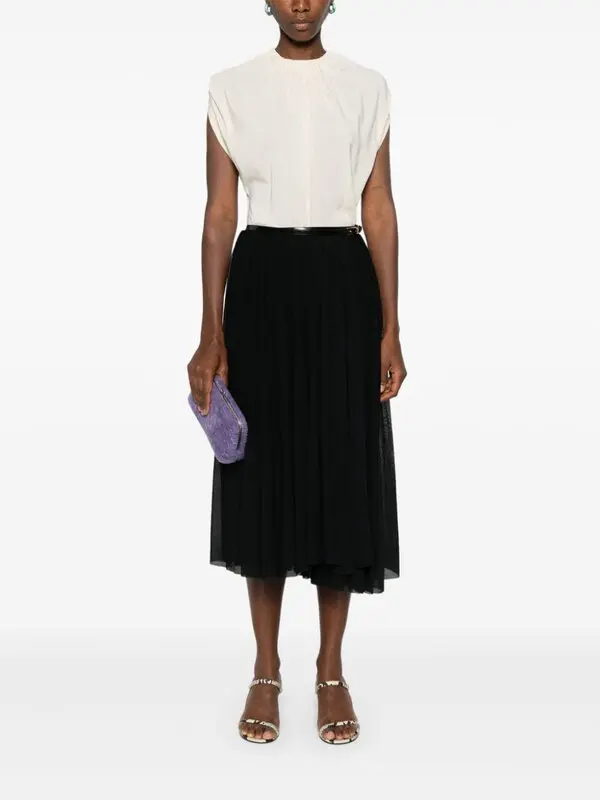 Philosophy Di Lorenzo Serafini Belted Midi Skirt