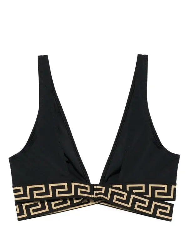 Versace Greca Detailing Bikini Top
