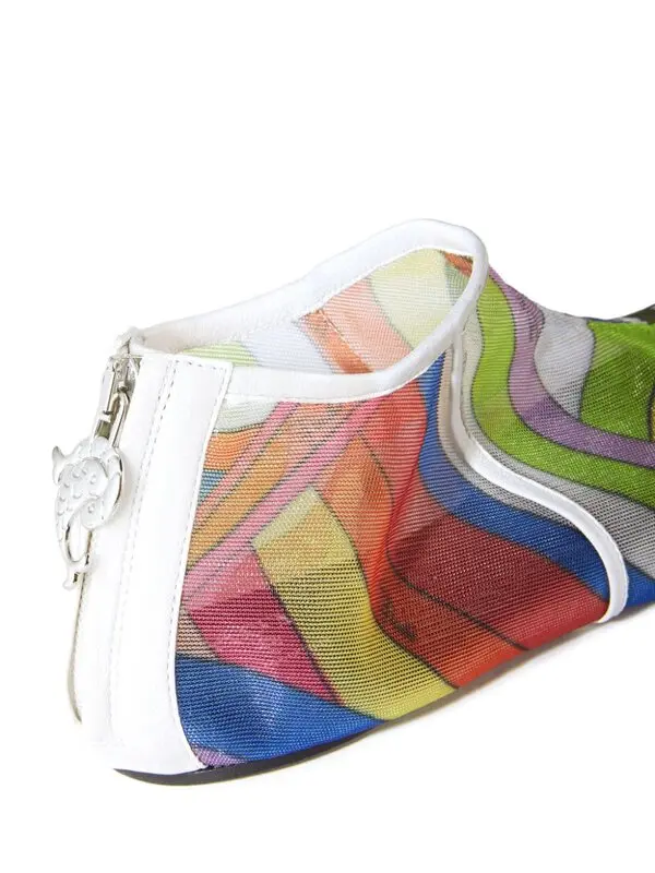 Emilio Pucci Iride-print Ankle Boots