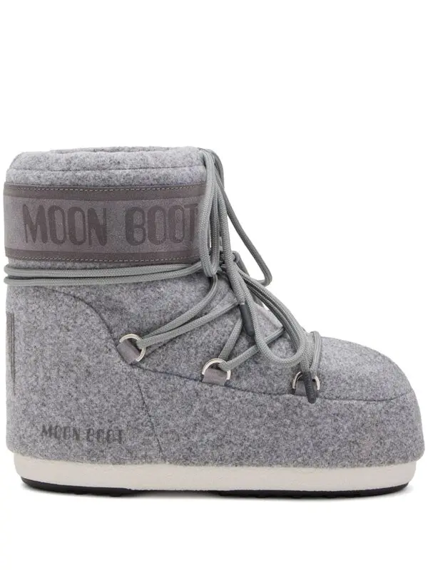 Moon Boot Icon Logo-print Boots - Grey