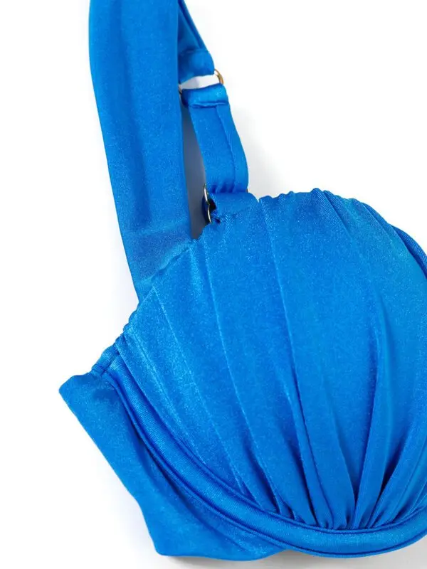 NOIRE SWIMWEAR Ruched Balconette Bikini - Blue