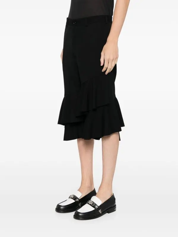 BLACK COMME DES GARÇONS Ruffle Trim Shorts