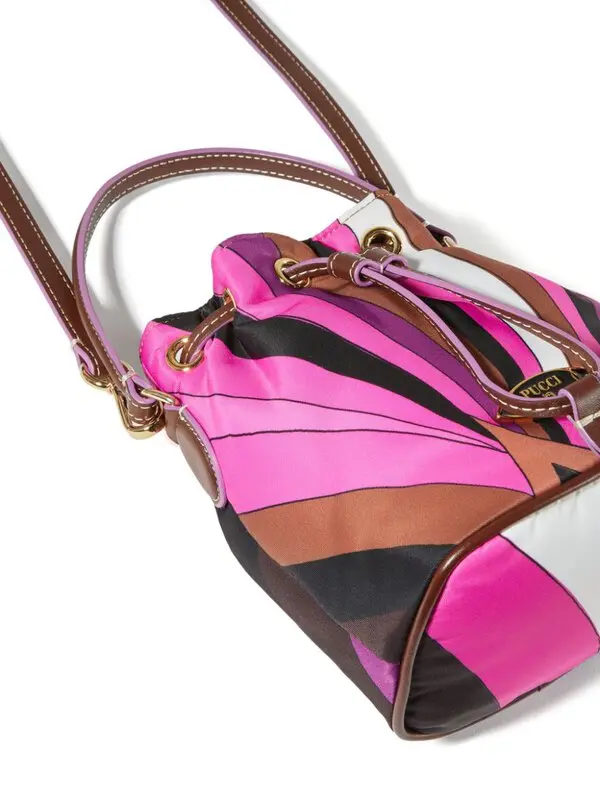 Emilio Pucci Iride-print Bucket Bag - Pink