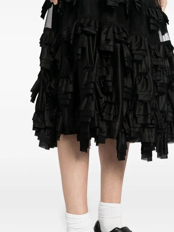 BLACK COMME DES GARÇONS Ruffled Tulle Skirt