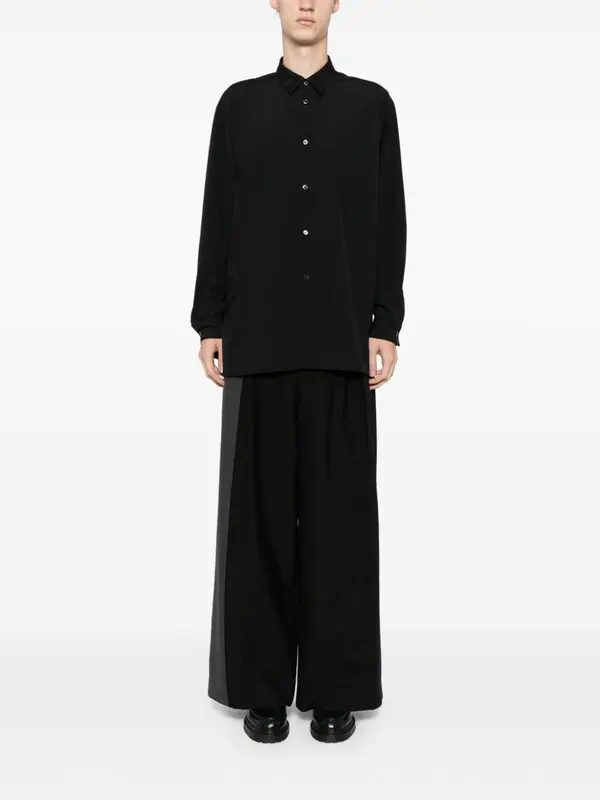 Comme Des Garçons Pocket-patched Shirt - Black