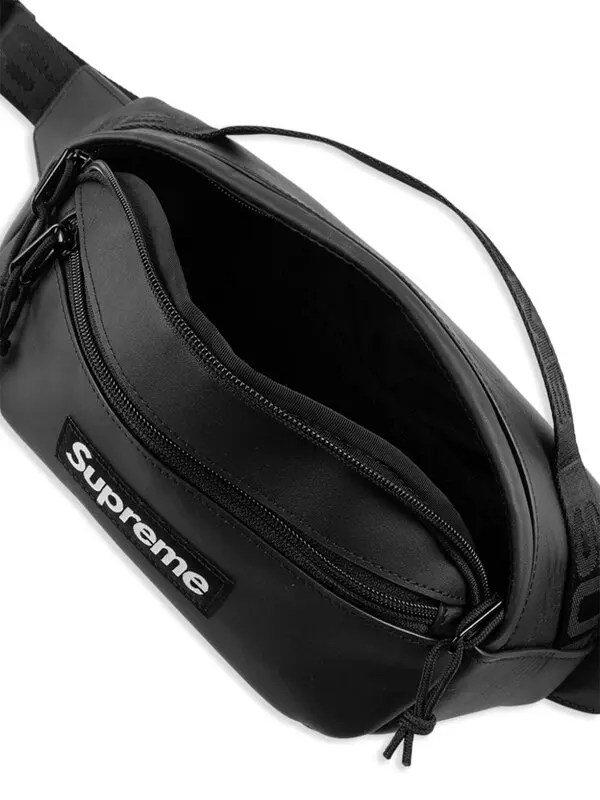 バッグ Supreme Leather Waist Bag Black 24FW Supreme Leather Waist Bag (FW24) - $128