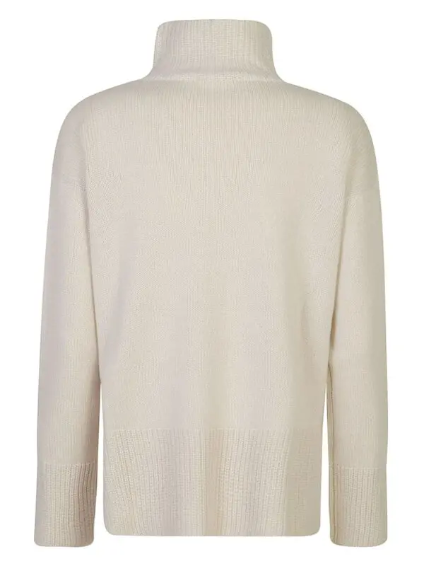 LE TRICOT PERUGIA Slit-cuff Turtleneck