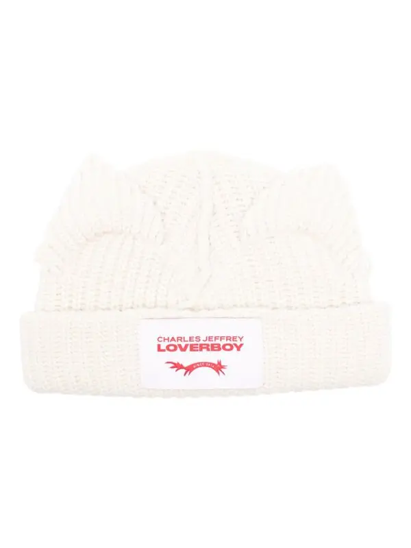 CHARLES JEFFREY Chunky Ears Beanie - Neutrals