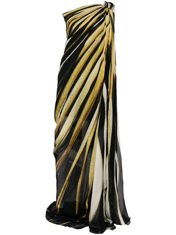 Roberto Cavalli Graphic-printed Maxi Dress