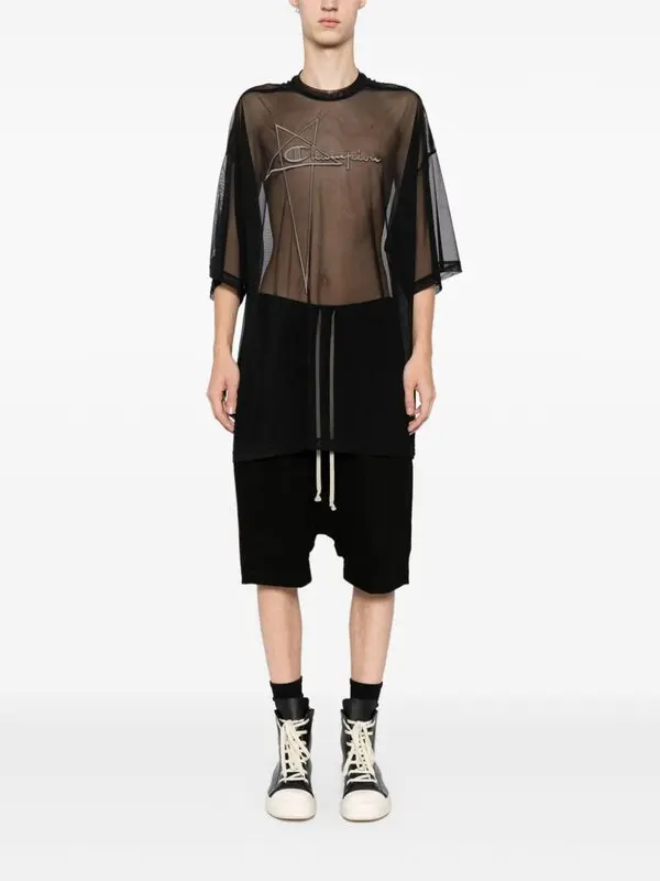 Rick Owens Embroidered Logo T-shirt