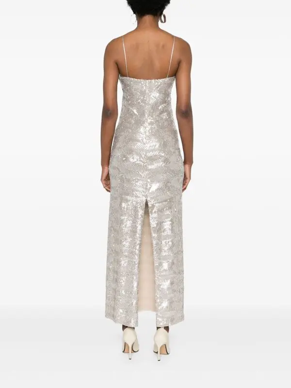 FORTE_FORTE Sequinned Maxi Dress