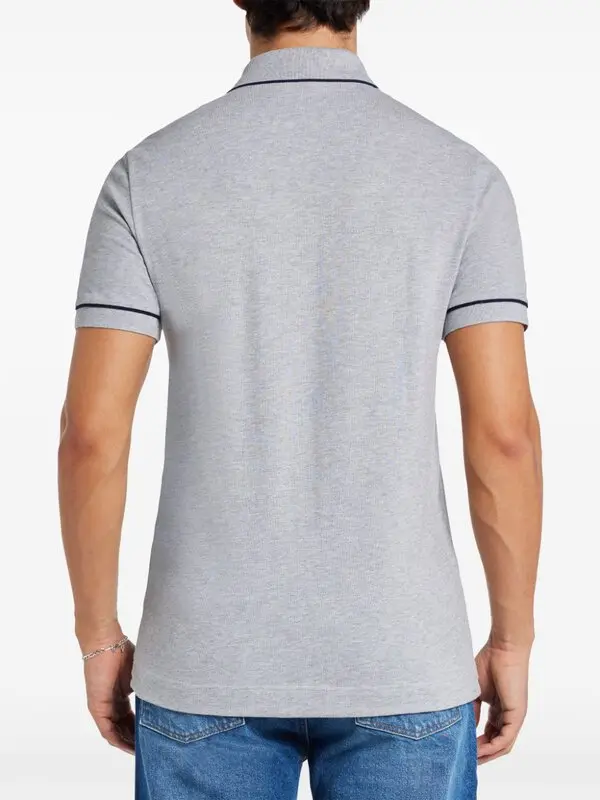 Lacoste Logo-patch Polo Shirt - Grey