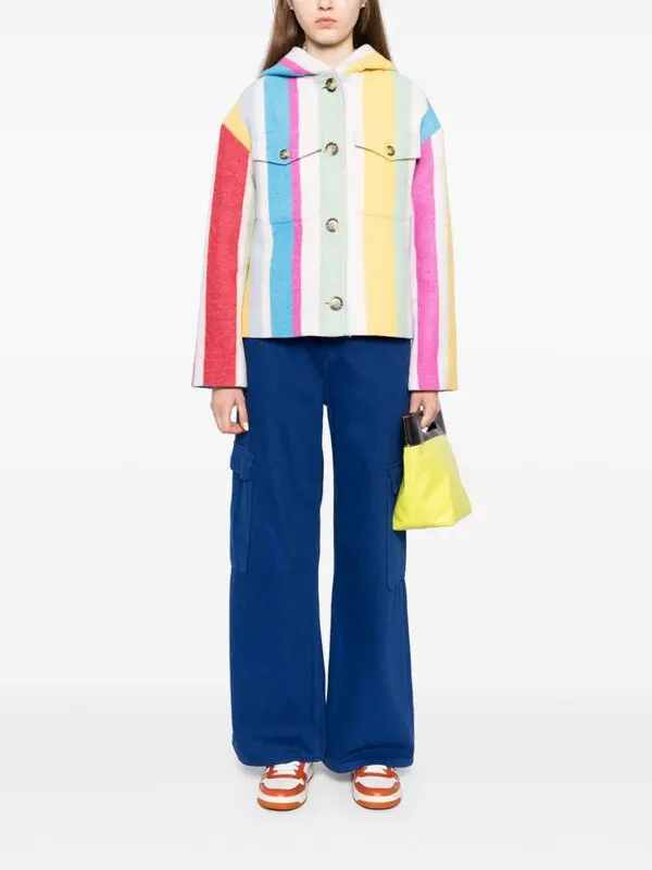 Mira Mikati Striped Hooded Jacket