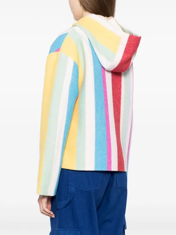 Mira Mikati Striped Hooded Jacket