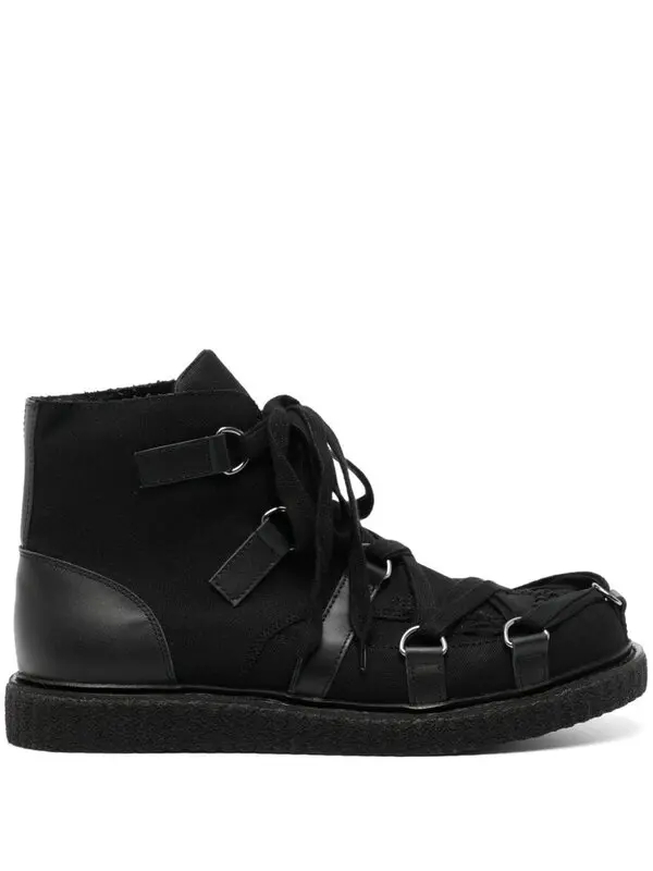 Yohji Yamamoto Lace-up Ankle Boots